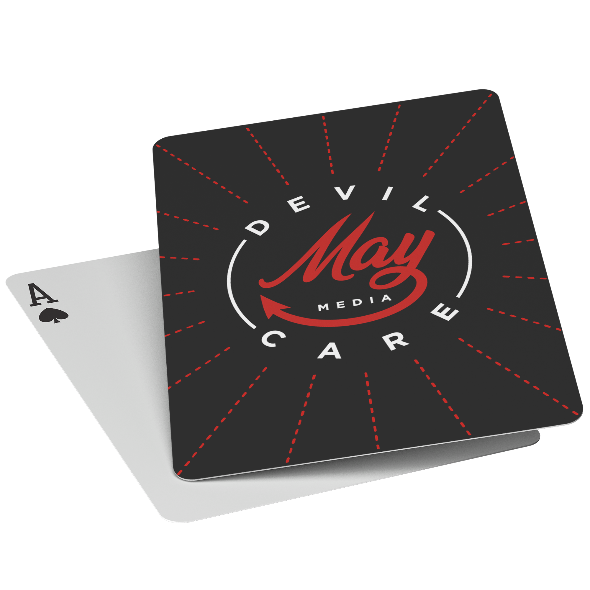 Devil May Care - Black Playing Cards