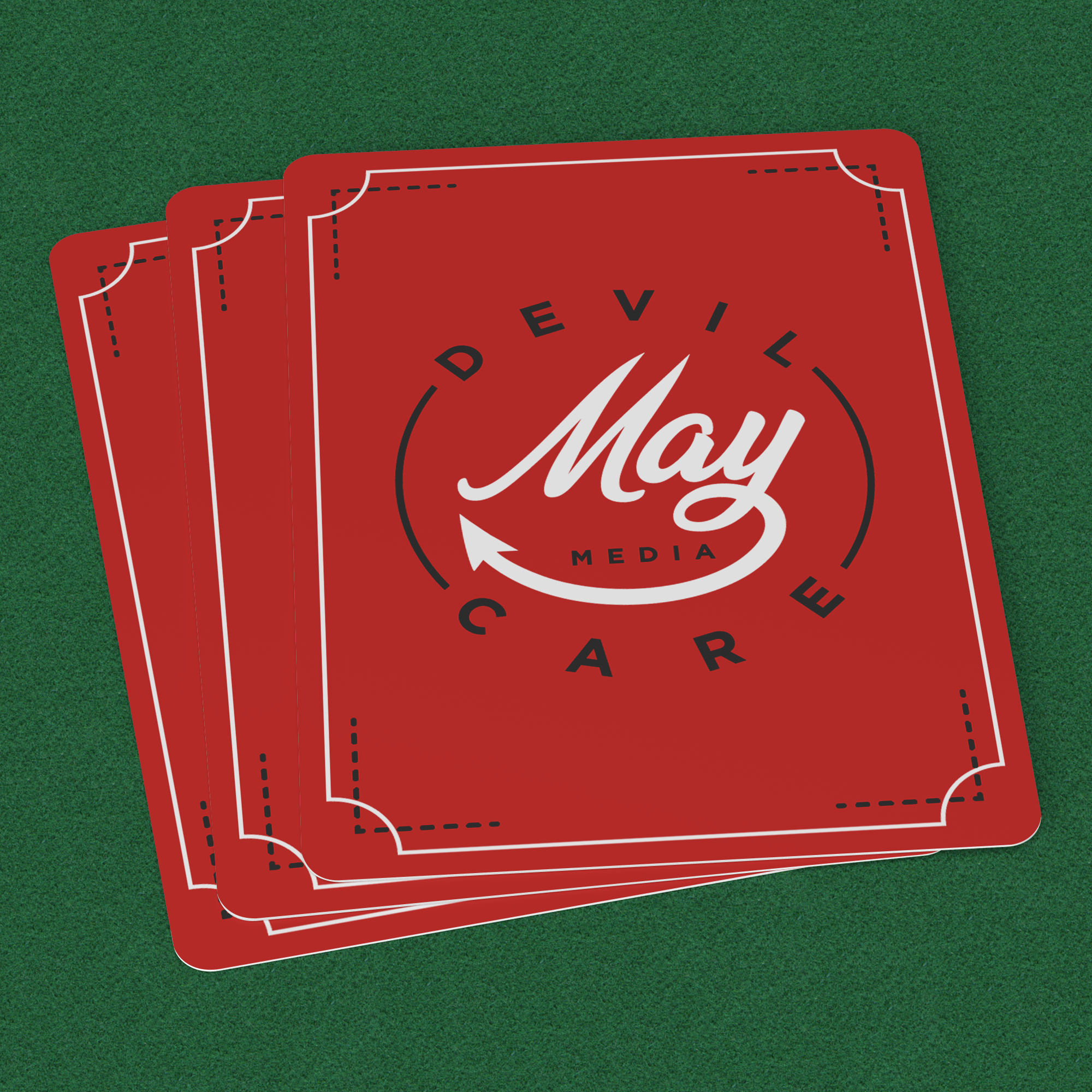 Devil May Care - Red Playing Cards