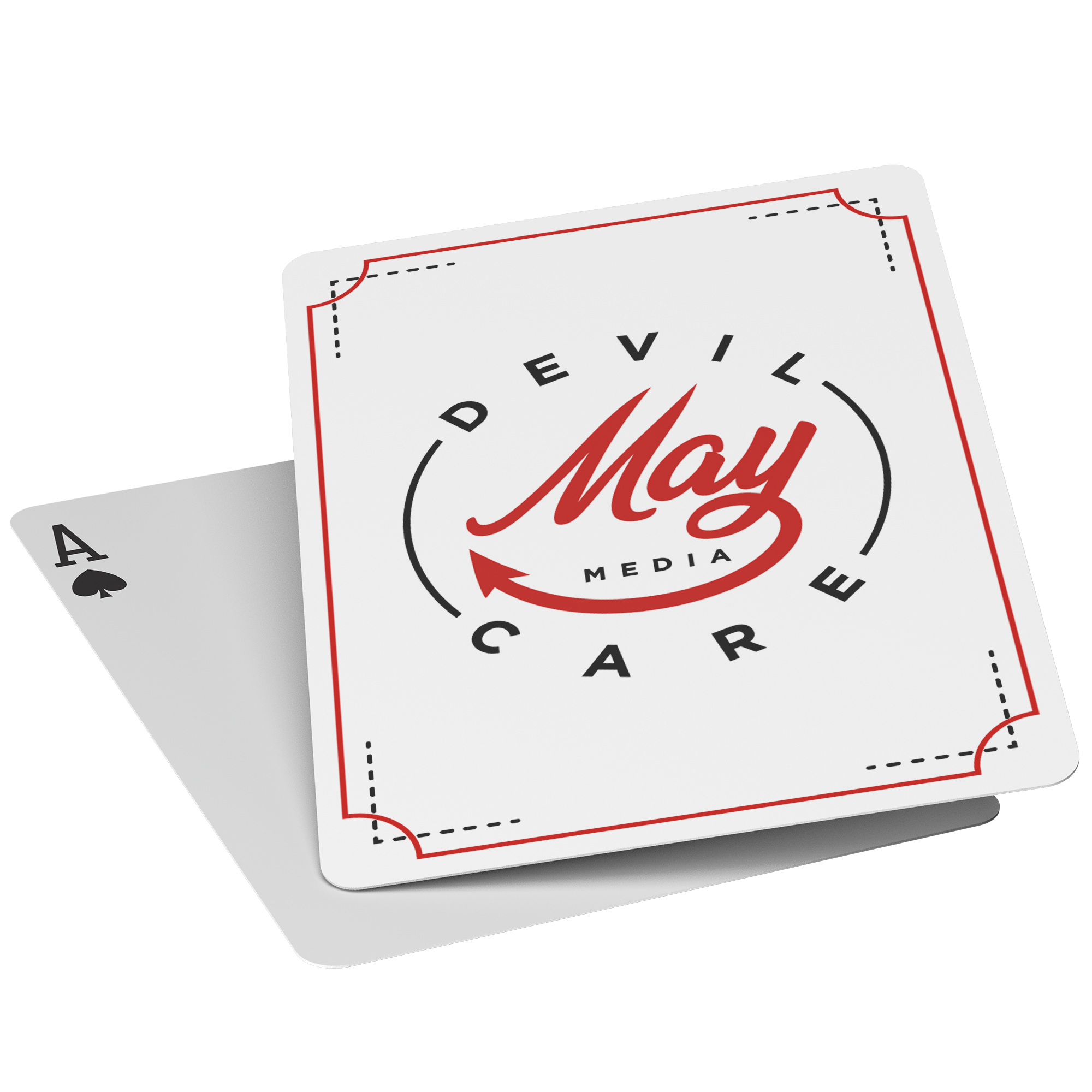 Devil May Care - White Playing Cards [V1]